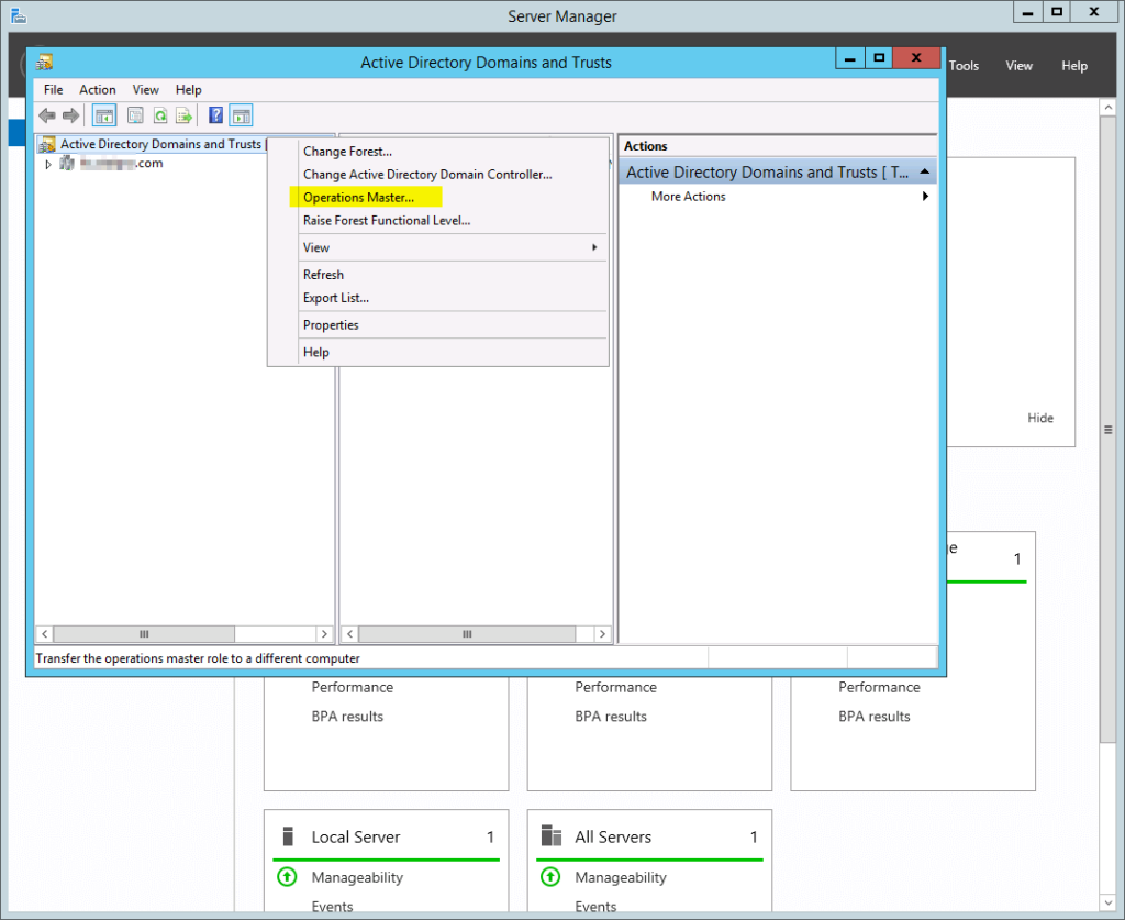 Step by Step Moving FSMO roles in Server 2012 R2 – Step 2: Transfer ...