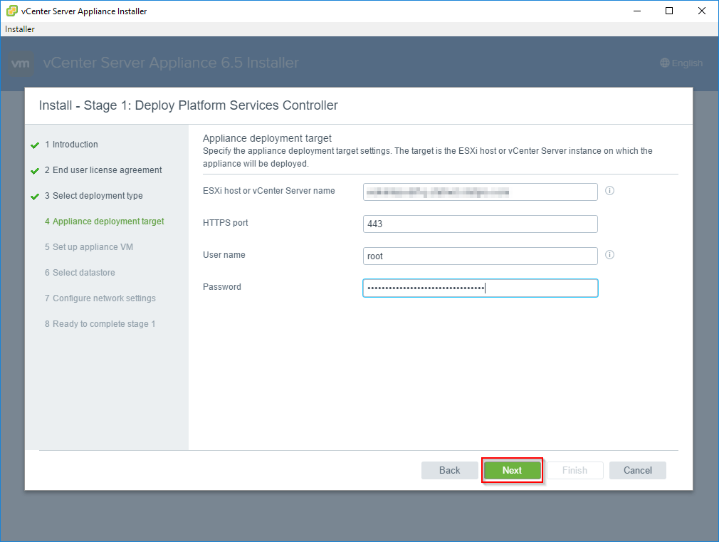 Installing vCenter with External Platform Services Controller ...