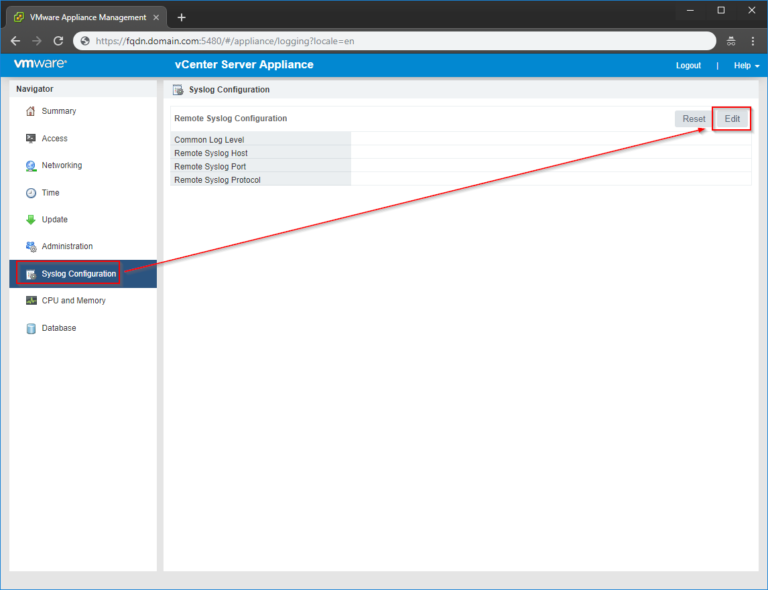 Forward Vcenter Server Appliance Log Files To Remote Syslog Server Almost A Ninja
